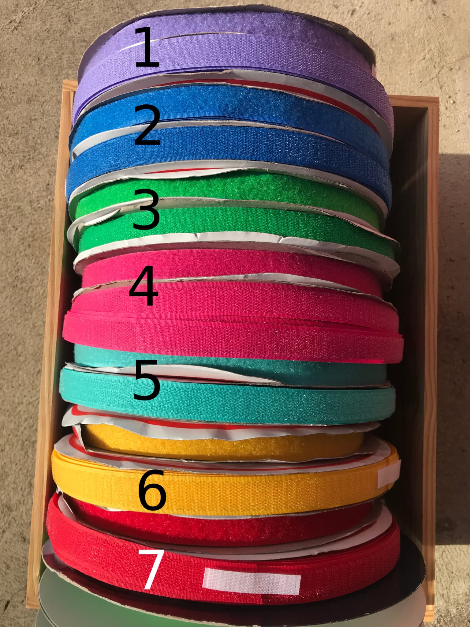 Velcro 2 cms (colores) – Tejidos Terrasa