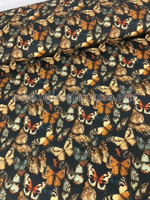 Algodón estampado Mariposas – Tejidos Terrasa